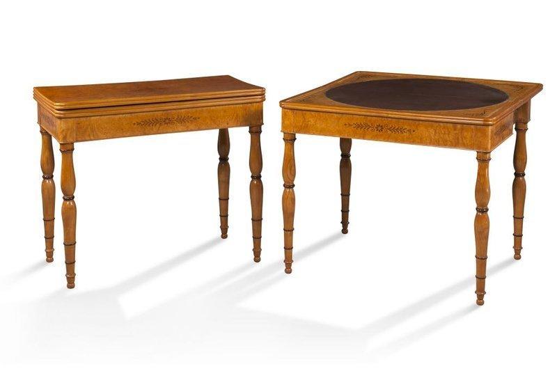 PAIRE DE TABLES À JEUX (Lot n°180) - ONLINE ONLY : XV-XX - Ventes ...