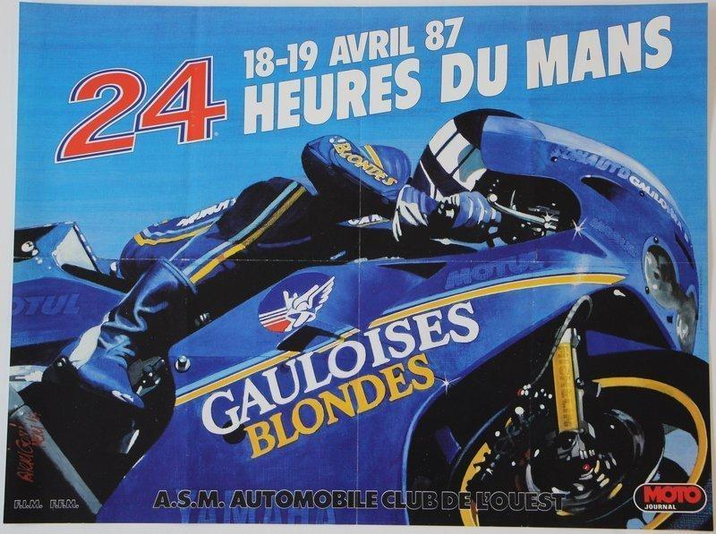 24 Heures Du Mans Moto Lot N°84 Affiches And Automobilia Ventes